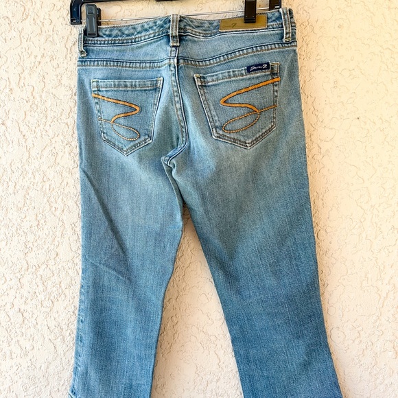 Seven7 | Pants & Jumpsuits | Vtg Seven 7 Jeans Size 24 Capri Cropped ...